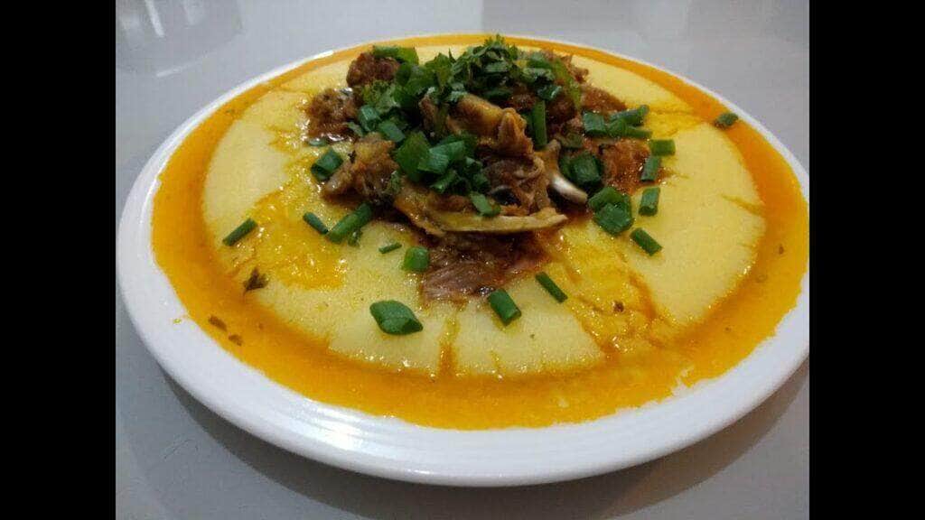 Receita de angu à baiana deliciosa